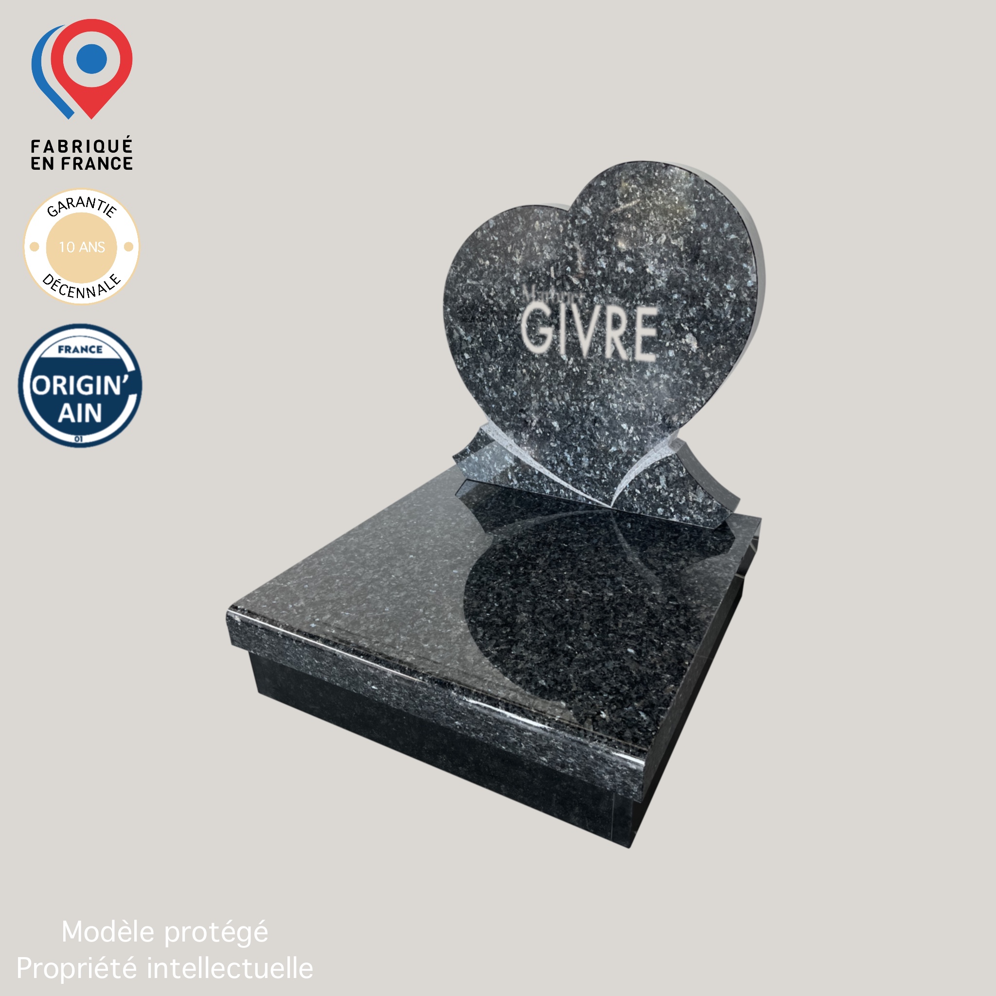 Monument cinéraire n°59 : Marbrier Givre